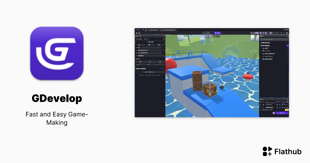 نزّل GDevelop على لينكس | فلاتهب