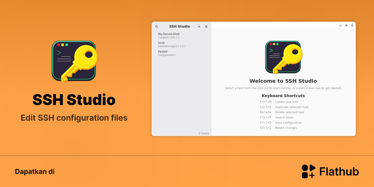 Memasang SSH Studio di Linux | Flathub