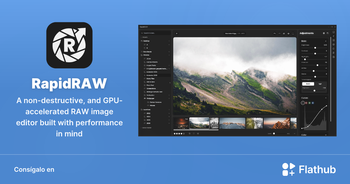 Instalar RapidRAW en Linux | Flathub