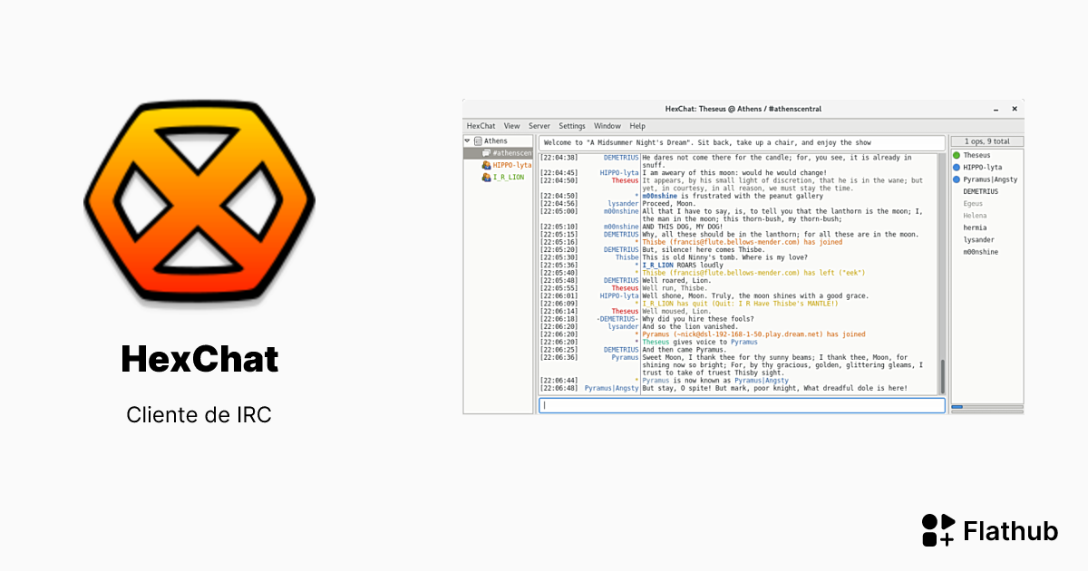Instalar HexChat en Linux | Flathub
