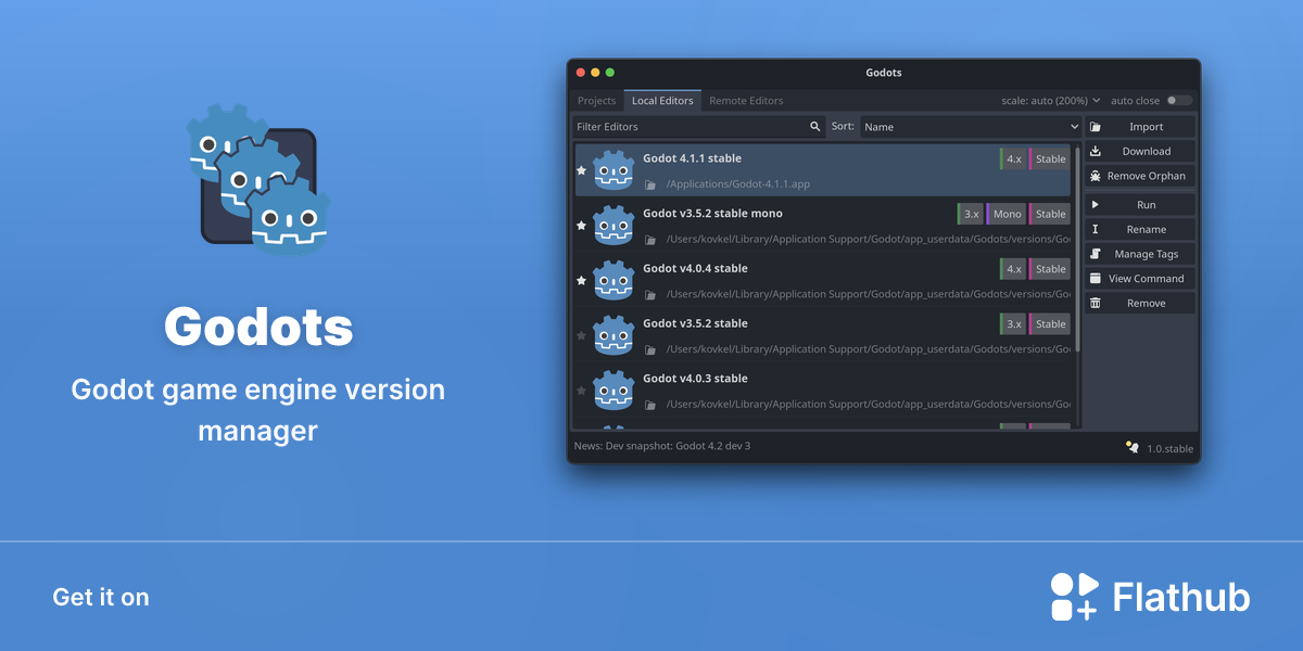 Install Godots on Linux | Flathub