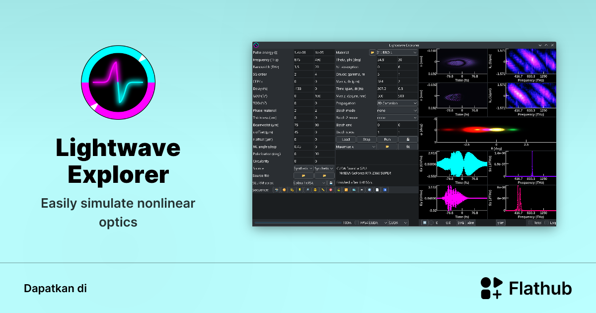 Menginstal Lightwave Explorer di Linux | Flathub