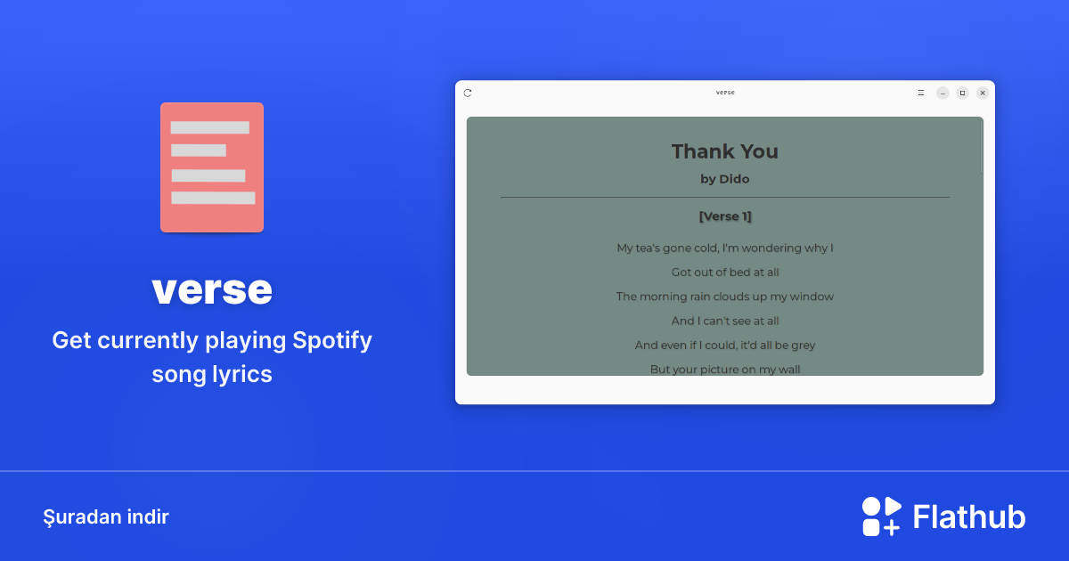 verse uygulamasını Linux'ta kur | Flathub