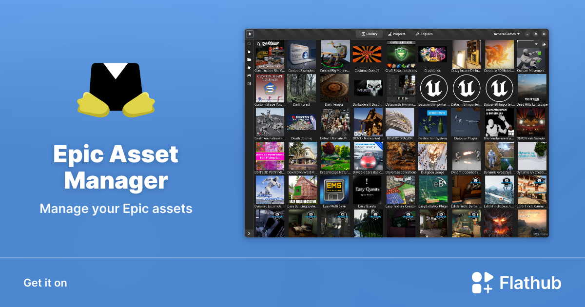 Install Epic Asset Manager on Linux | Flathub