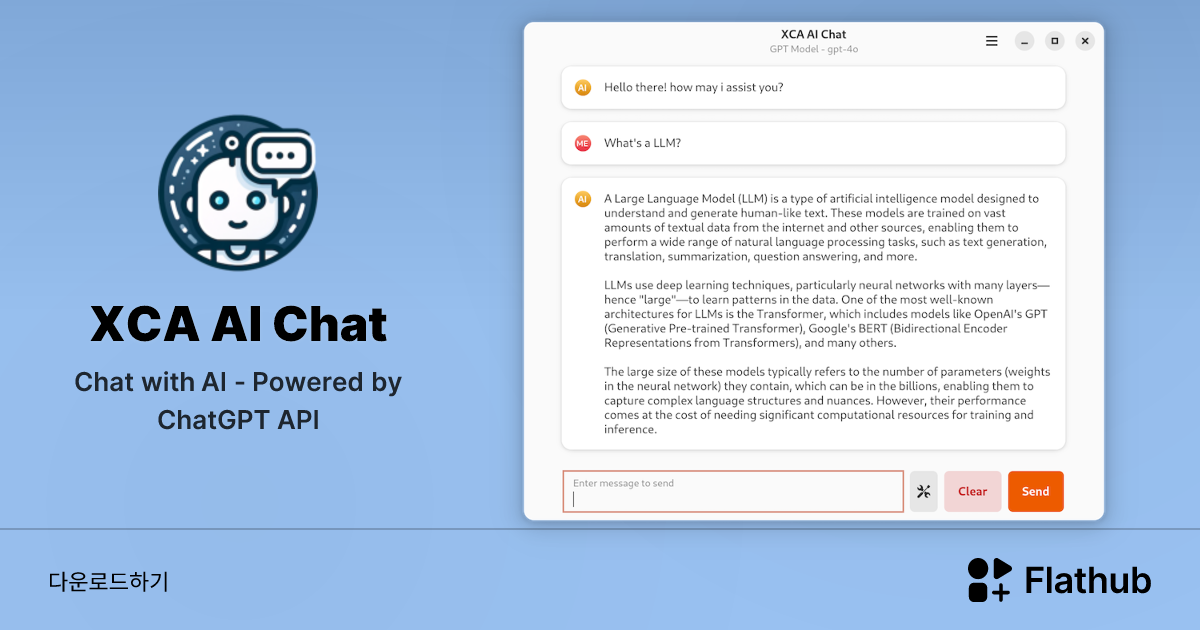Install XCA AI Chat on Linux | Flathub