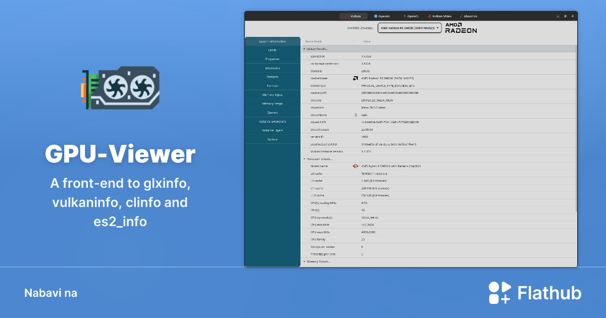 Install GPU-Viewer on Linux | Flathub