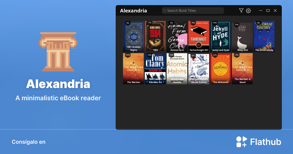 Instalar Alexandria en Linux | Flathub