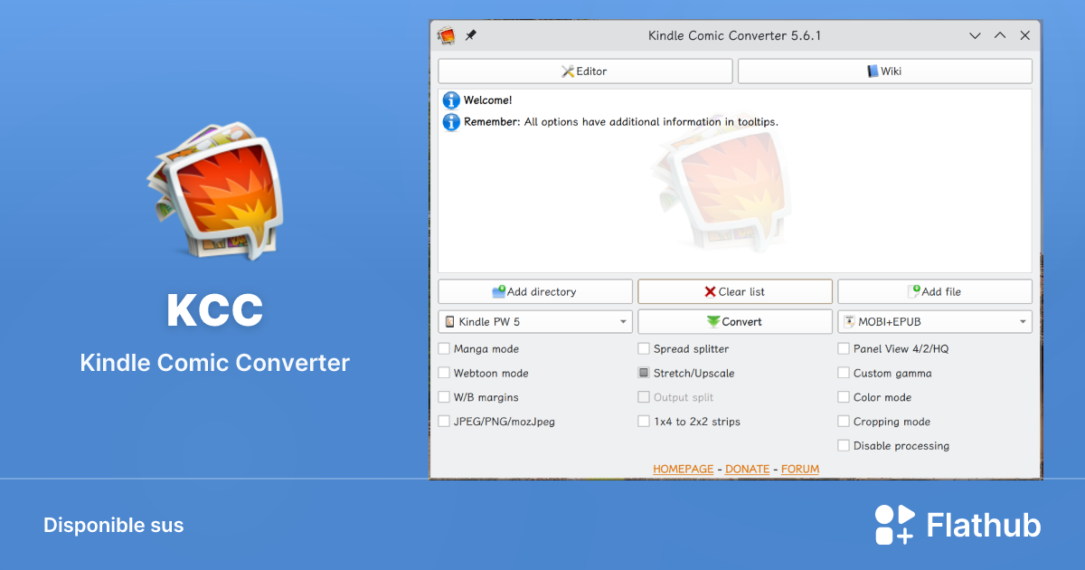 Installar KCC sus Linux | Flathub