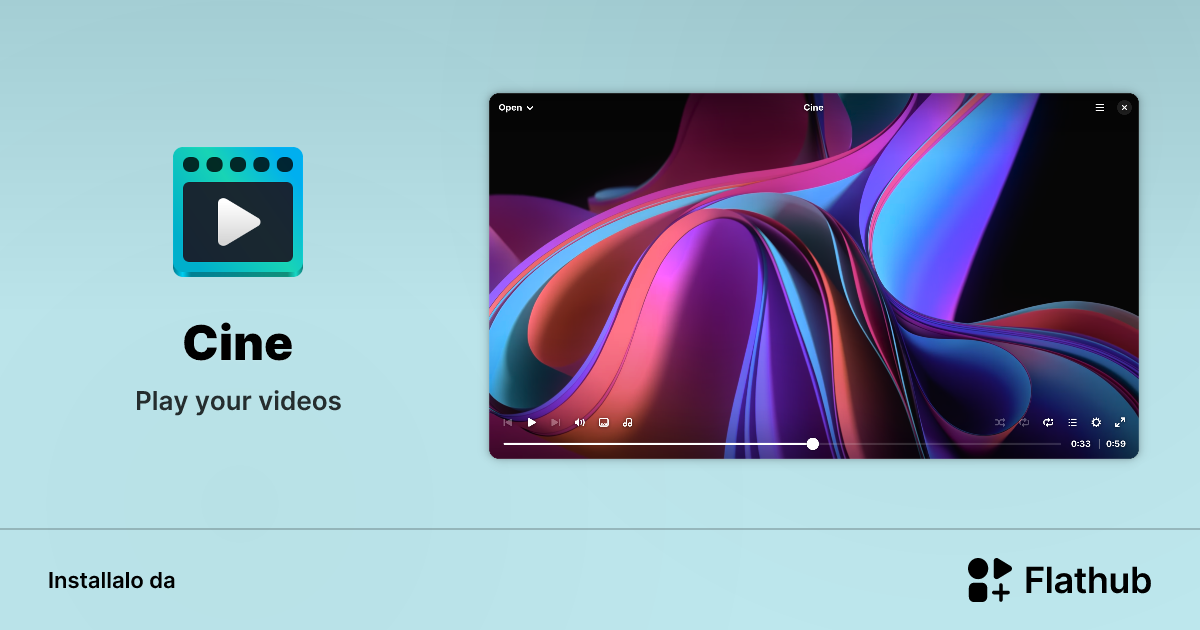 Installa Cine su Linux | Flathub