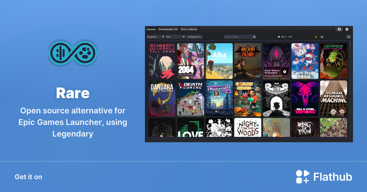 Install Rare on Linux | Flathub