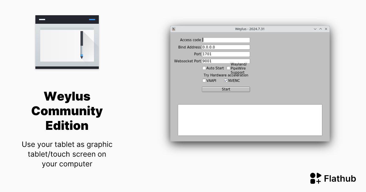 Instalar Weylus Community Edition en Linux | Flathub