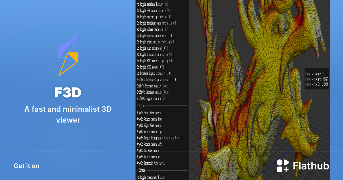 Install F3d On Linux Flathub