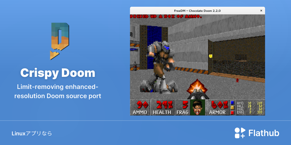 Crispy DoomをLinuxにインストール | Flathub