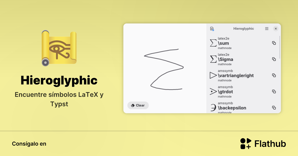 Instalar Hieroglyphic En Linux Flathub