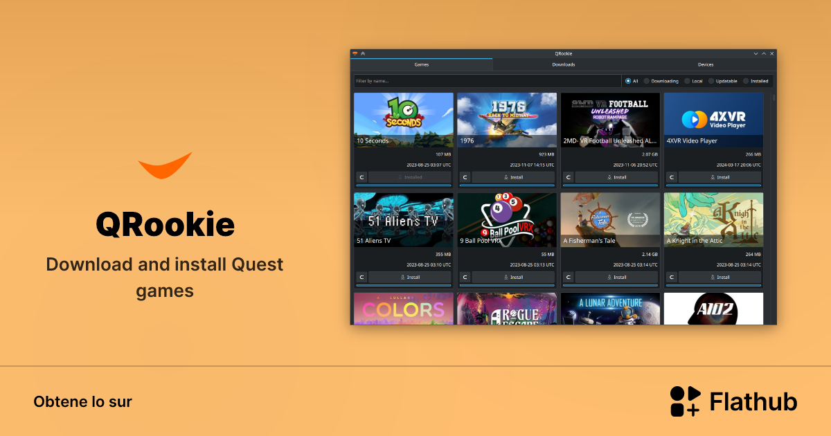 Installar QRookie sur Linux | Flathub