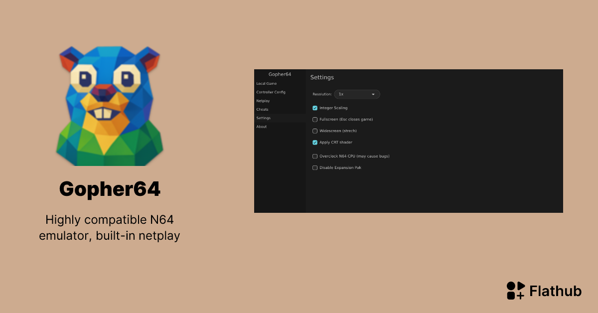 Install Gopher64 on Linux | Flathub