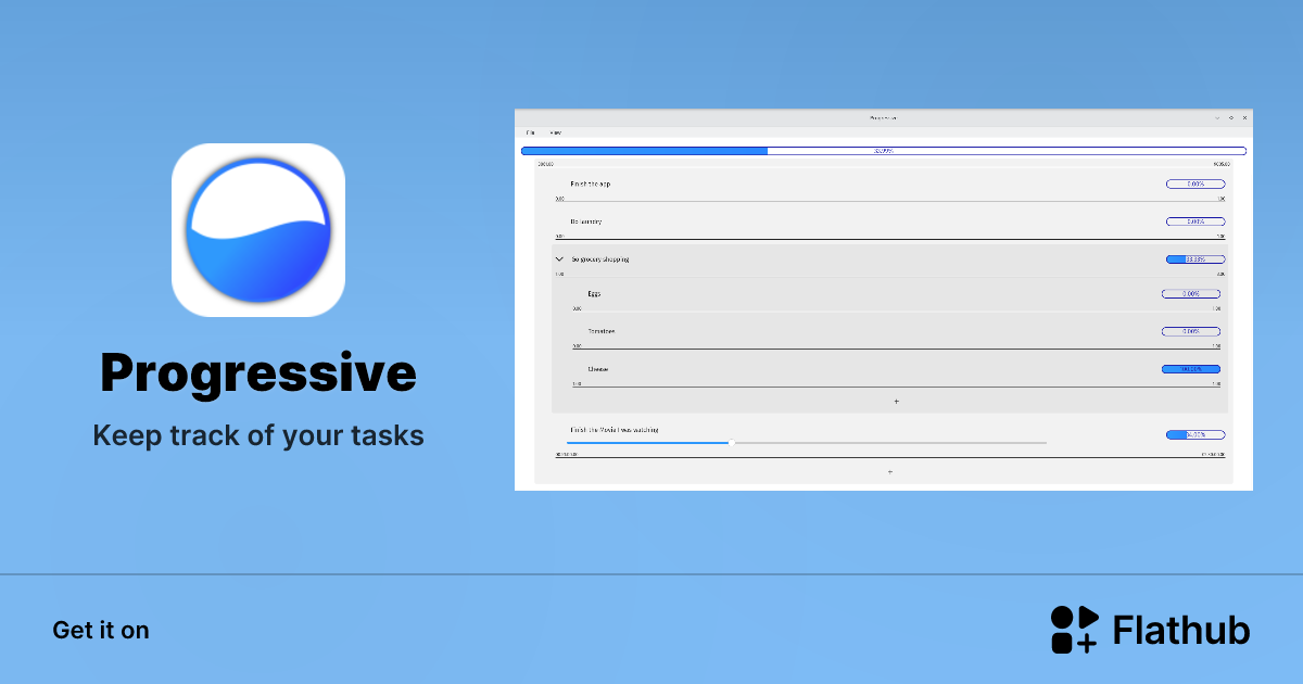 Install Progressive on Linux | Flathub