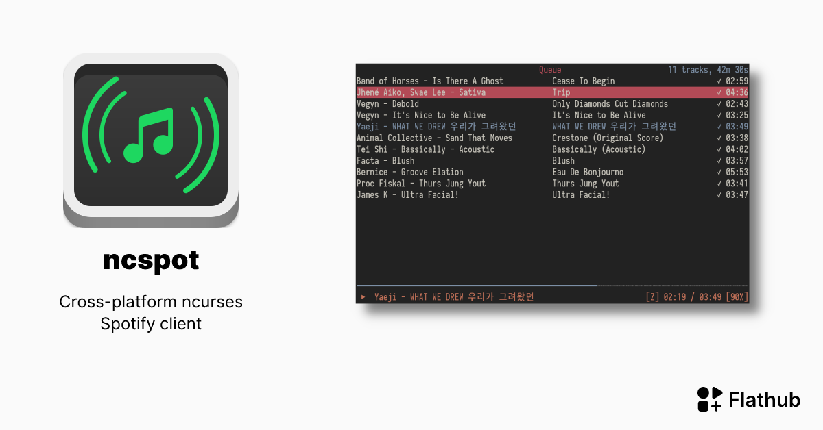 Install ncspot on Linux | Flathub
