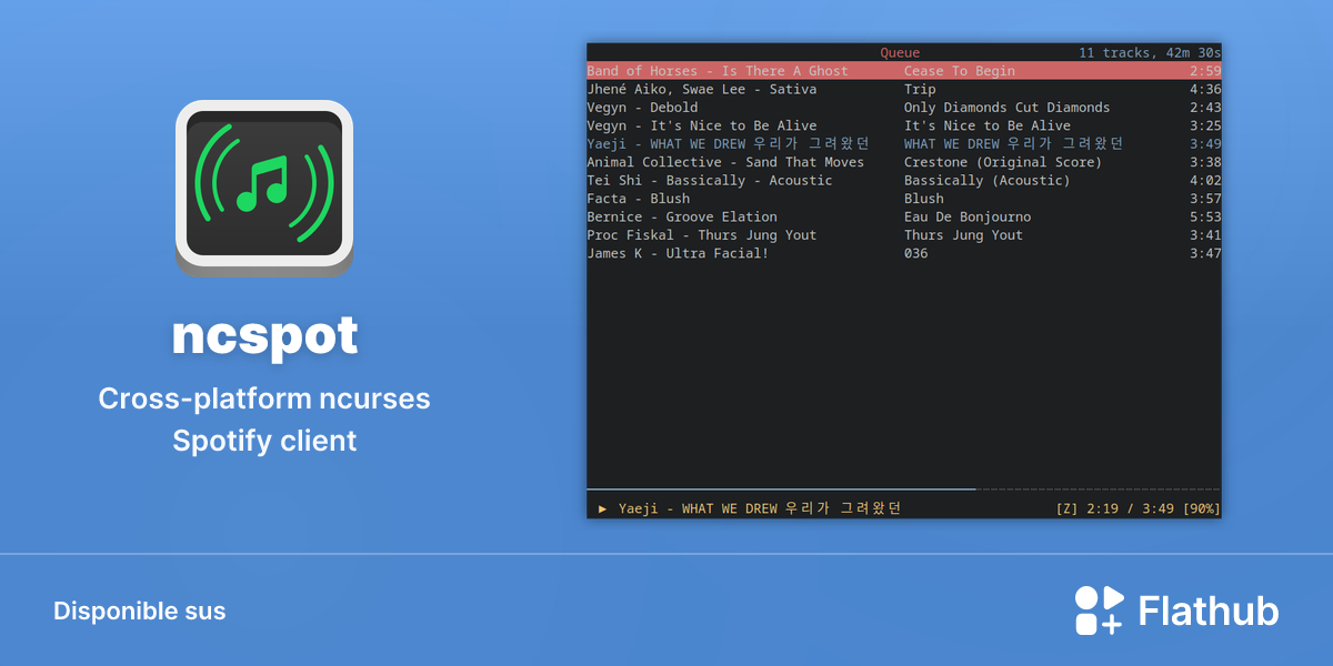 Installar ncspot sus Linux | Flathub