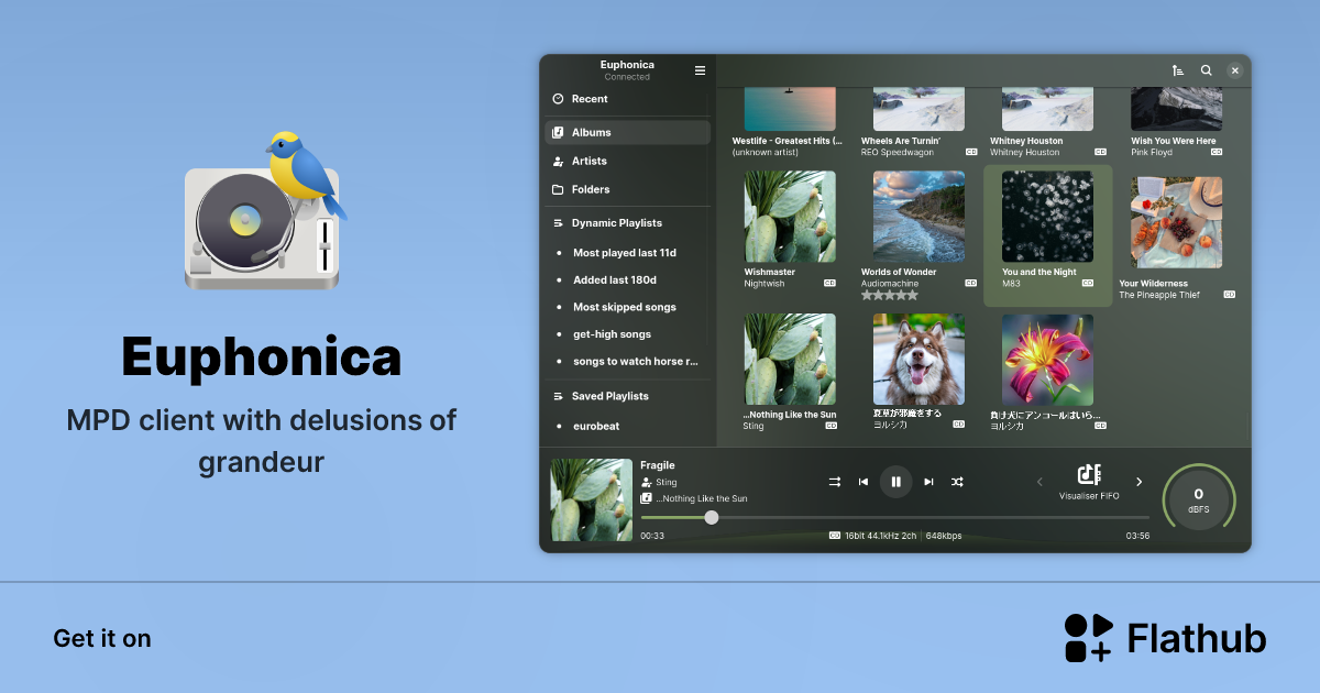 Install Euphonica on Linux | Flathub