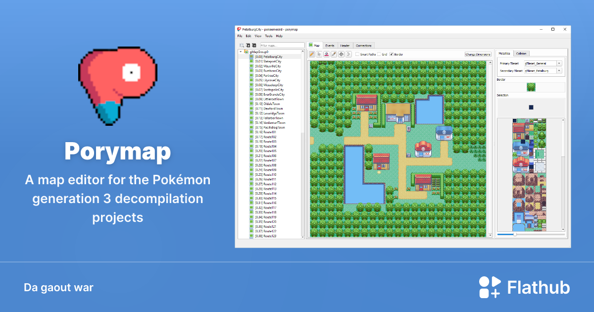 Staliañ Porymap war Linux | Flathub