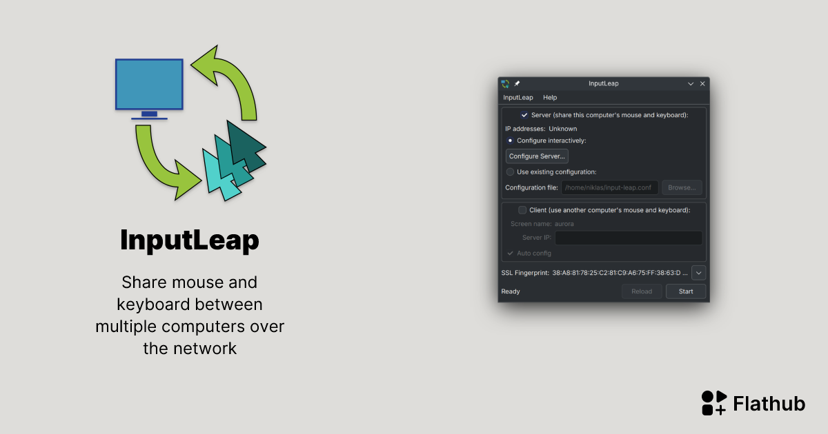 Install InputLeap on Linux | Flathub