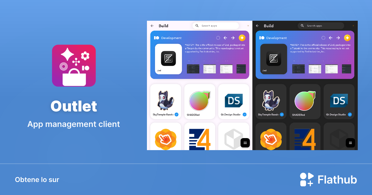 Installar Outlet sur Linux | Flathub