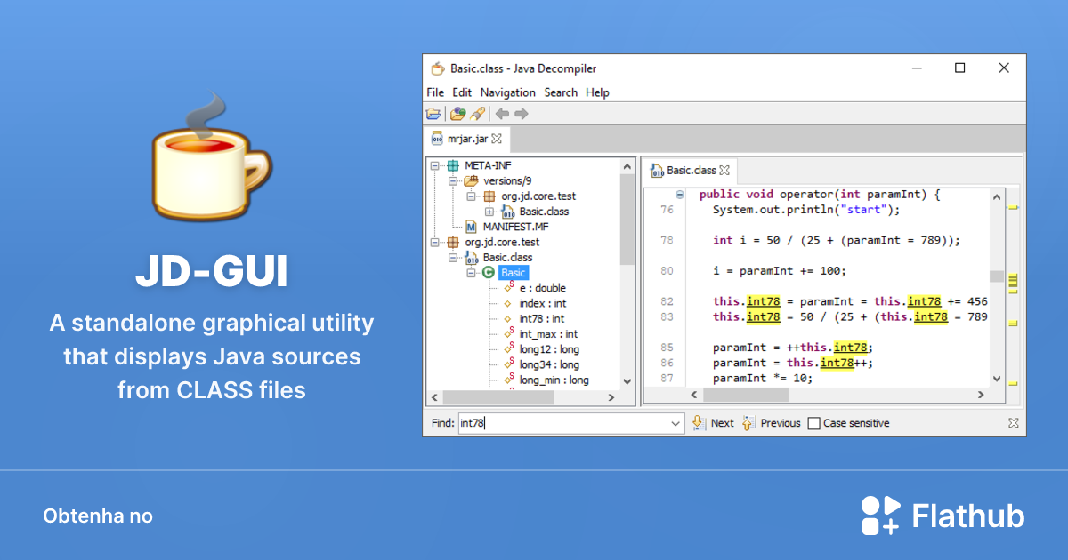 Instalar JD-GUI no Linux | Flathub