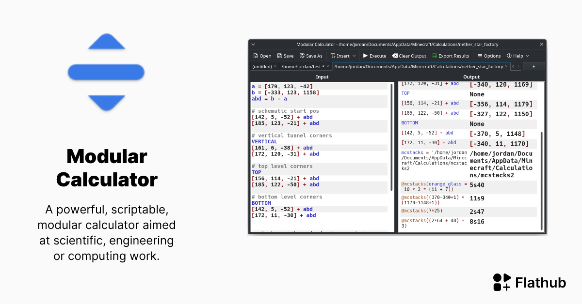 Modular Calculator uygulamasını Linux'ta kur | Flathub