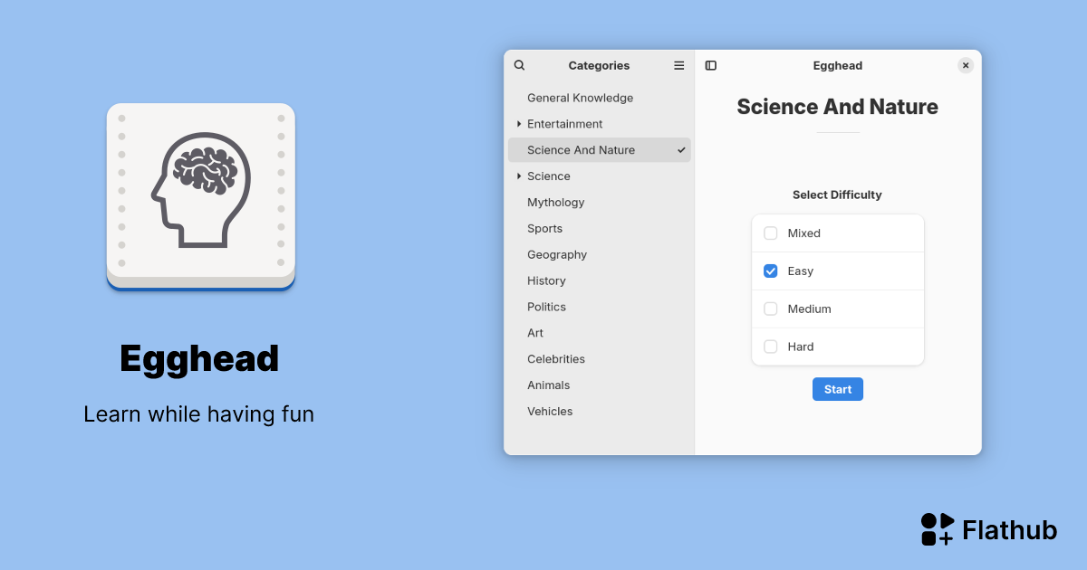 Install Egghead on Linux | Flathub