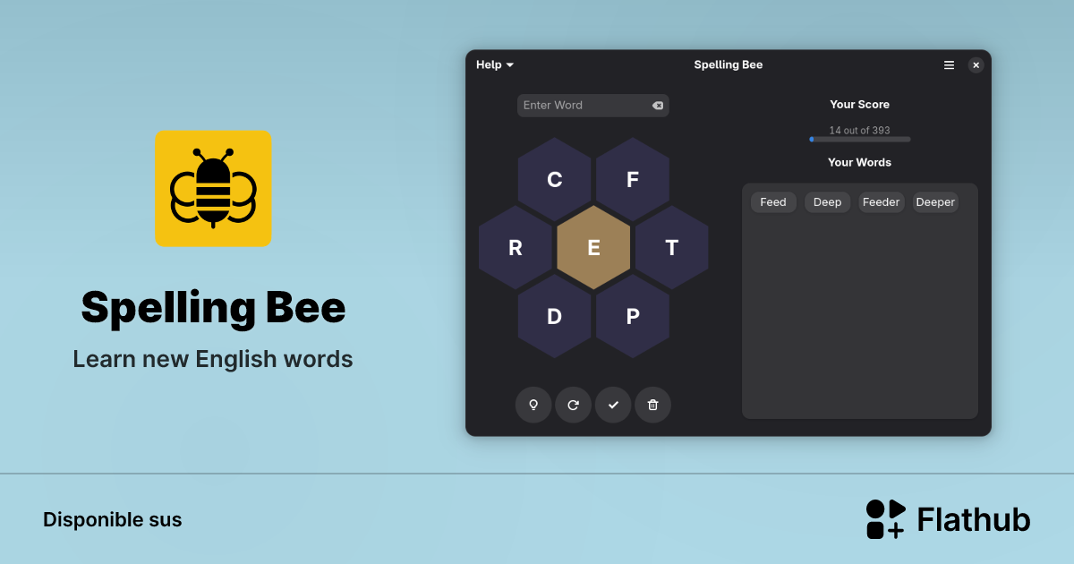 Installar Spelling Bee sus Linux | Flathub