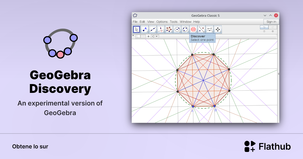 Installar GeoGebra Discovery sur Linux | Flathub