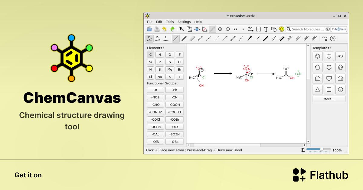 Install ChemCanvas on Linux | Flathub