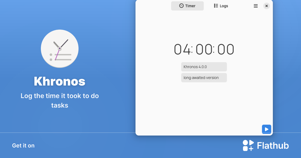 Install Khronos on Linux | Flathub