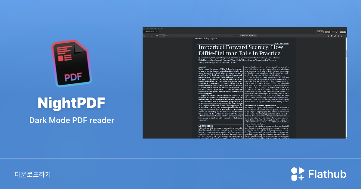 Install NightPDF on Linux | Flathub
