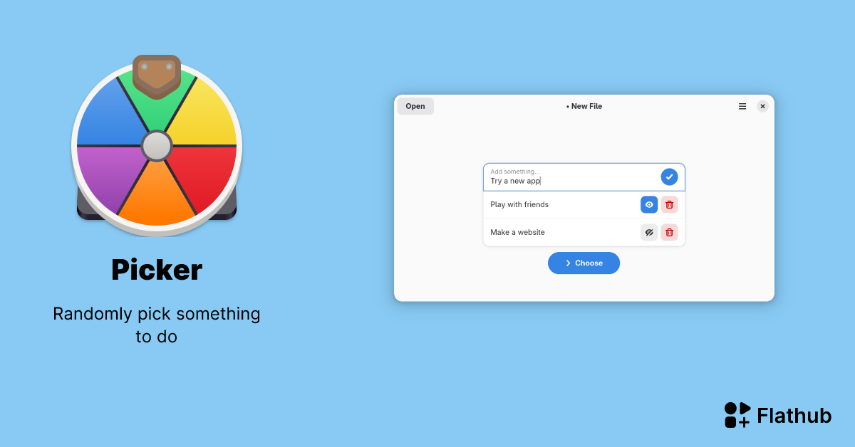 Picker auf Linux installieren | Flathub