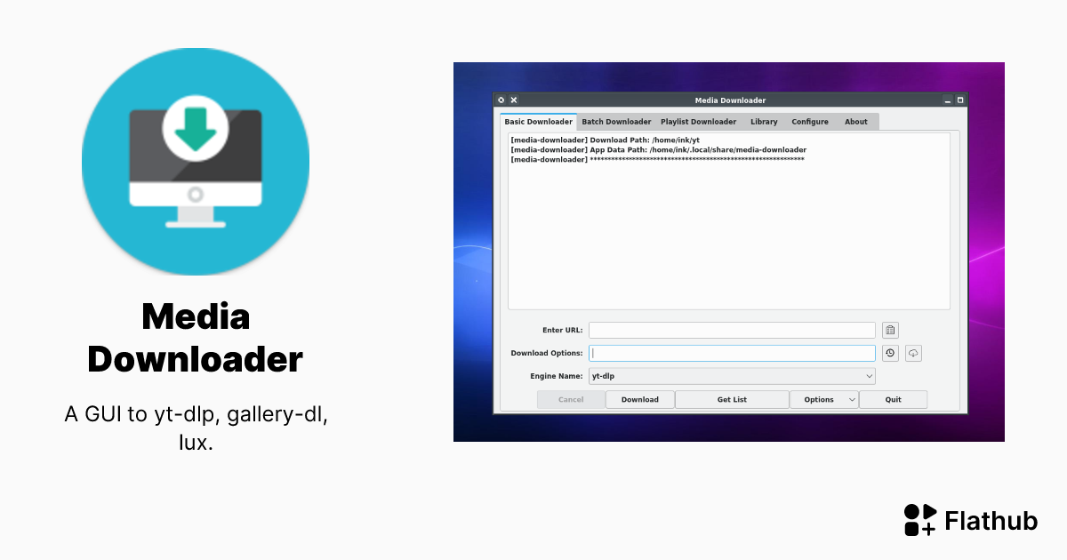 Media DownloaderをLinuxにインストール | Flathub