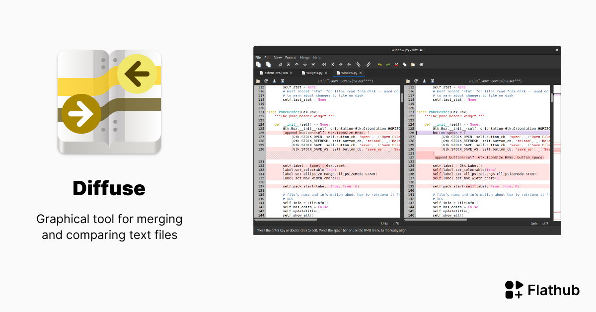 Install Diffuse on Linux | Flathub