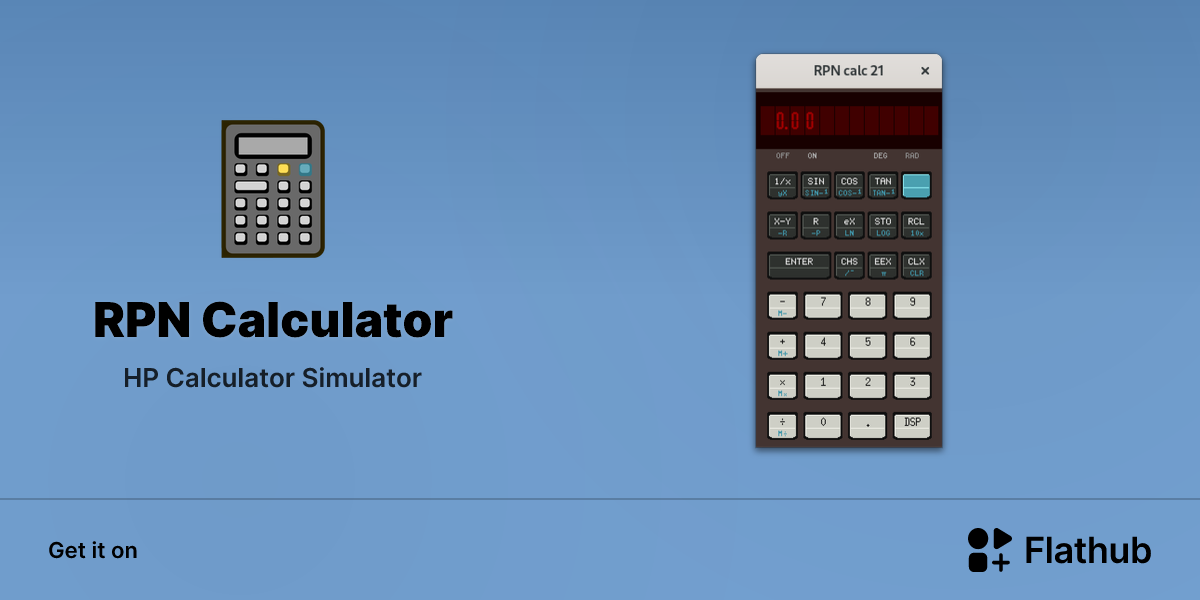 Install RPN Calculator on Linux | Flathub