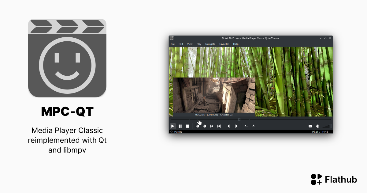 Instalar MPC-QT no Linux | Flathub