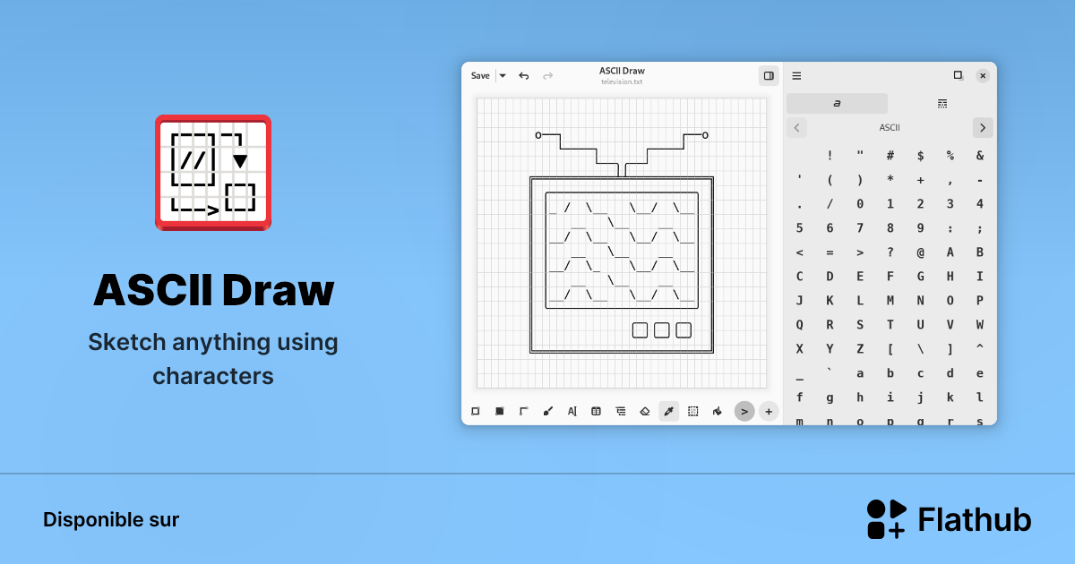 Installer ASCII Draw sur Linux | Flathub