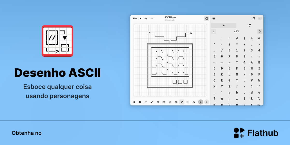 Instalar Desenho ASCII no Linux | Flathub