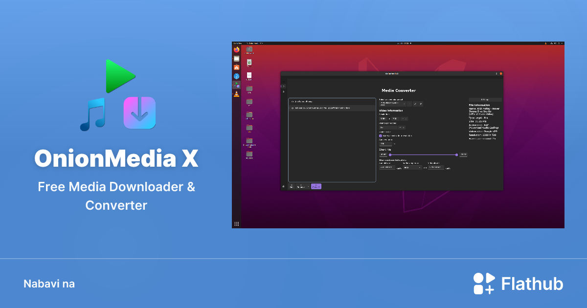 Install OnionMedia X on Linux | Flathub