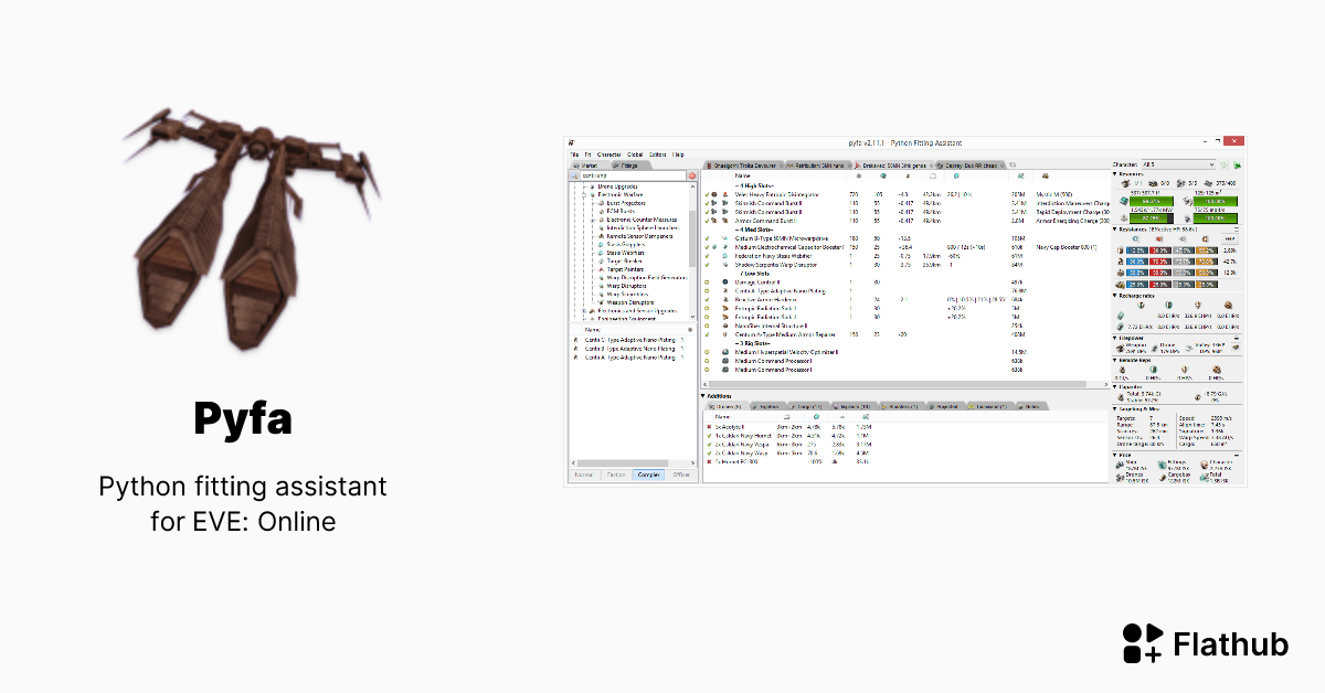 PyfaをLinuxにインストール | Flathub
