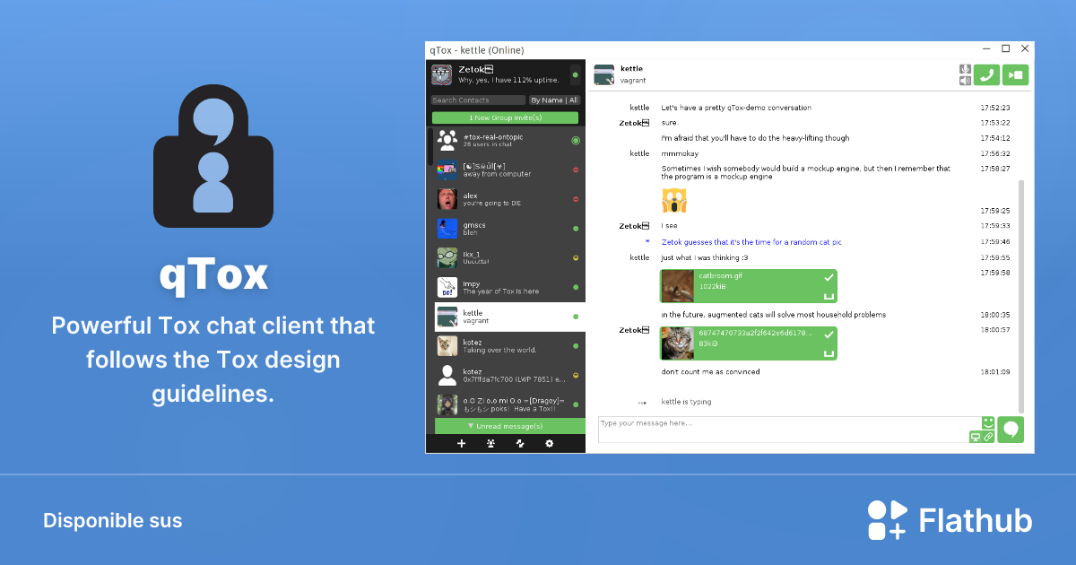 Installar qTox sus Linux | Flathub