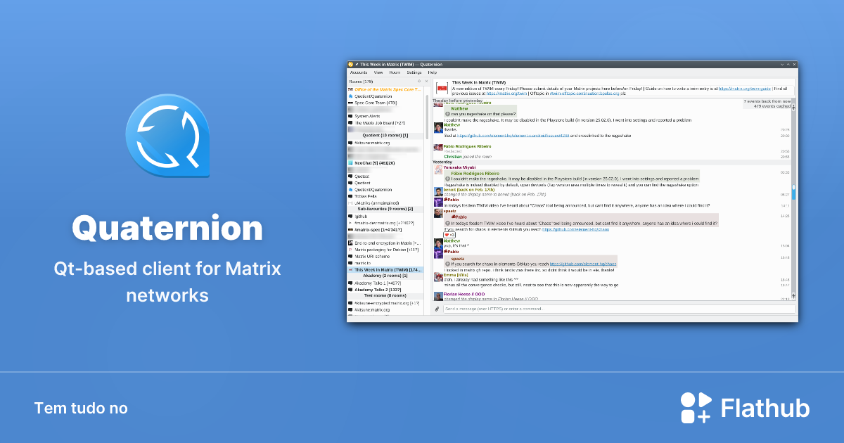 Instalar Quaternion no Linux | Flathub