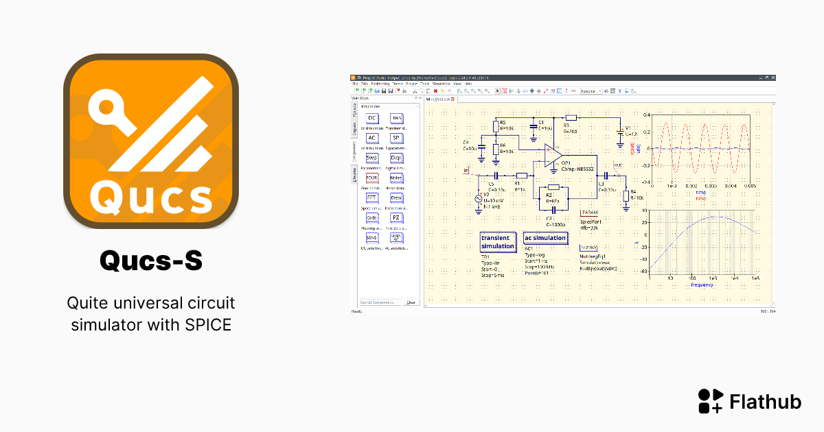 Установить «Qucs-S» на Linux | Flathub