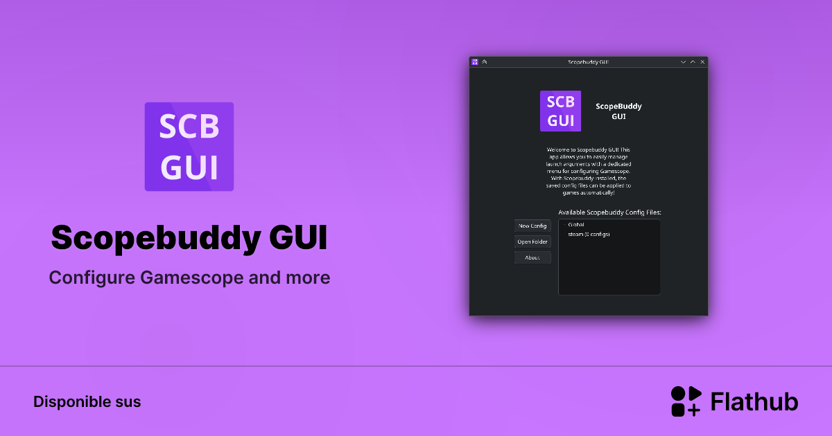 Installar Scopebuddy GUI sus Linux | Flathub