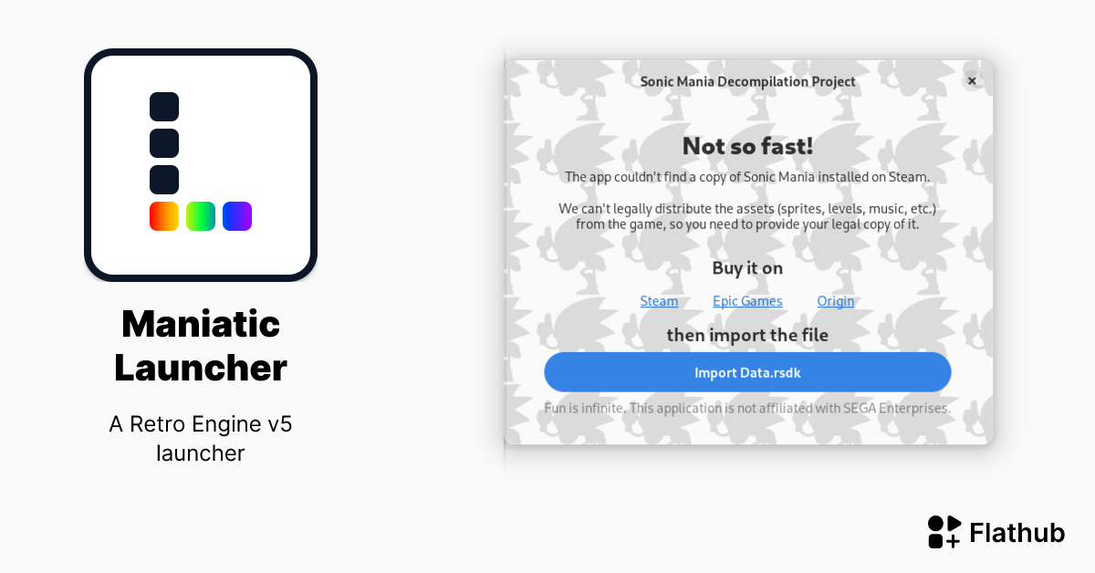 Install Maniatic Launcher on Linux | Flathub
