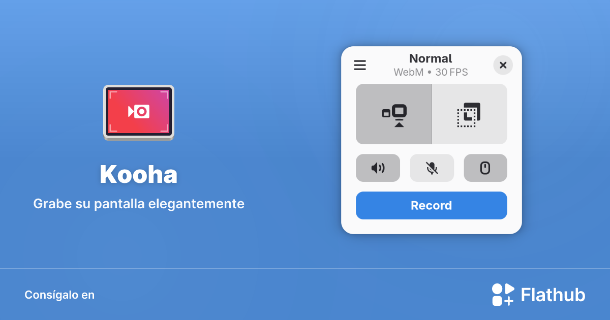 Instalar Kooha en Linux | Flathub